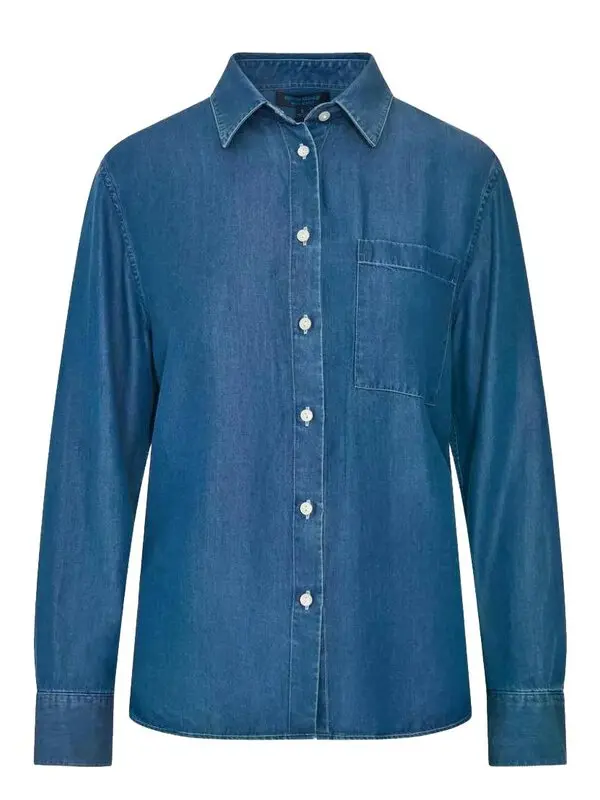 PATRICK ASSARAF Chest Pocket Button-down Shirt - Blue