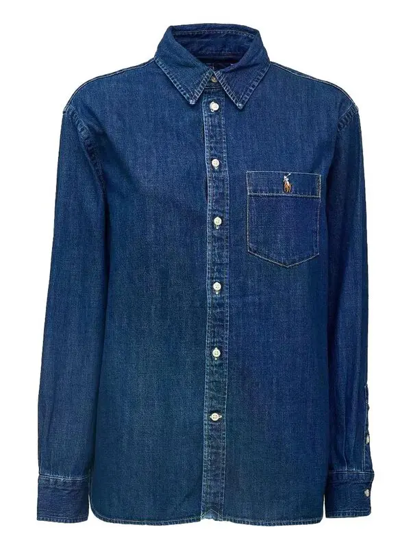 Polo Ralph Lauren Big Cotton Denim Shirt - Blue