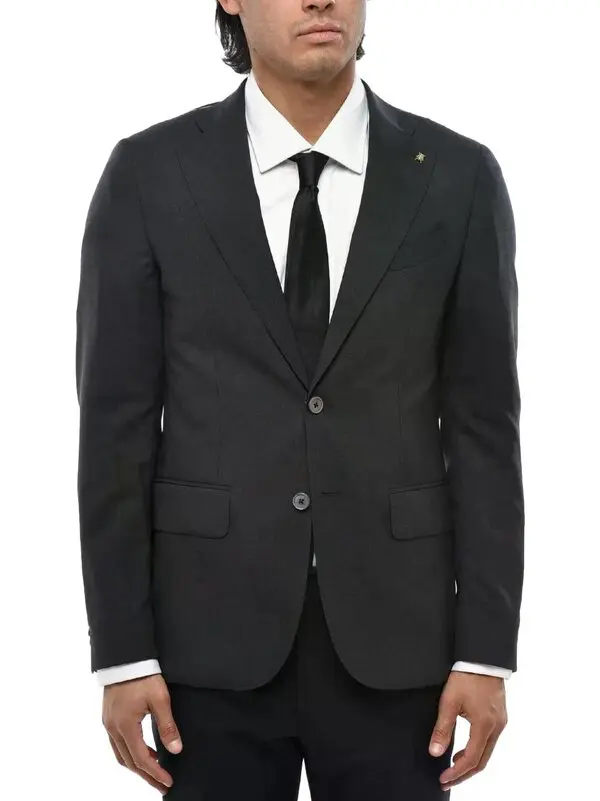 Corneliani Single-breasted Wool Blazer - Grey
