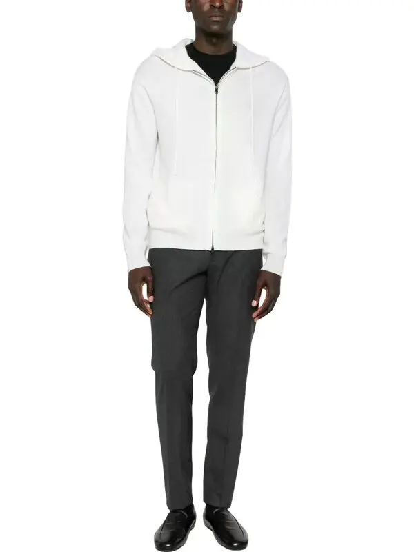 LISA YANG Emerson Zip-fastening Hoodie - Neutrals