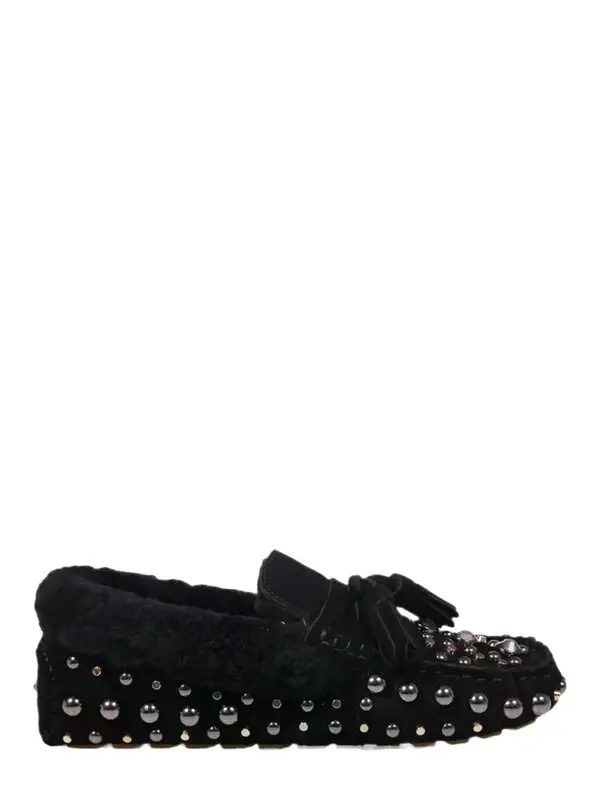 STRATEGIA SHOES Strategia Stud-embellished Tassel Loafers - Black