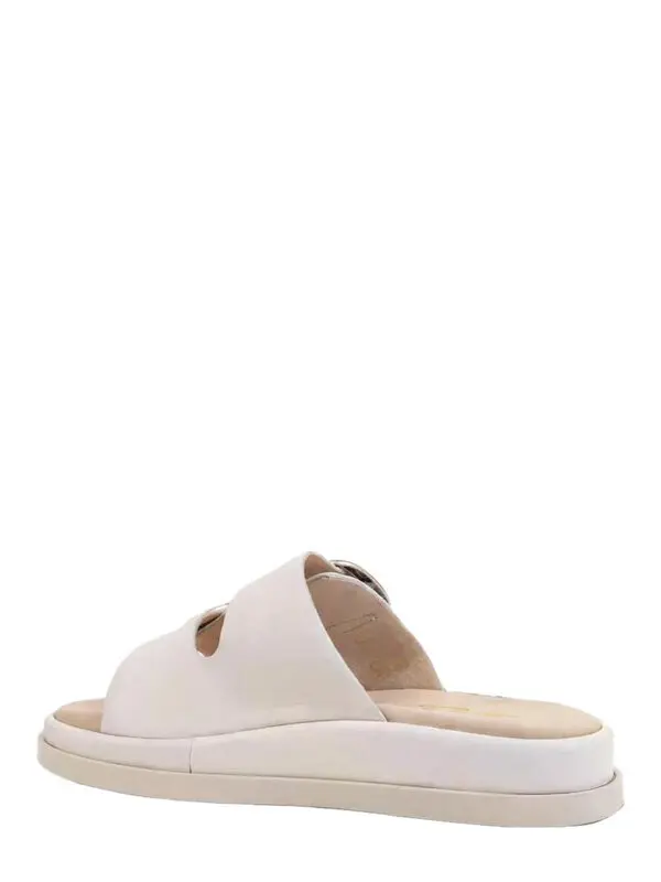 SERGIO MORETTI FIRENZE Buckle-fastening Leather Sandals - Neutrals
