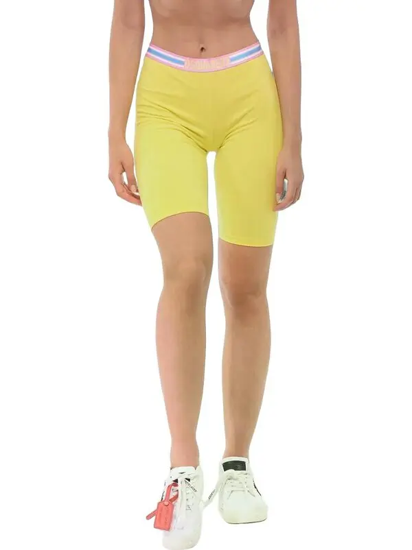 Dsquared2 Logo Waistband Cycling Shorts - Yellow