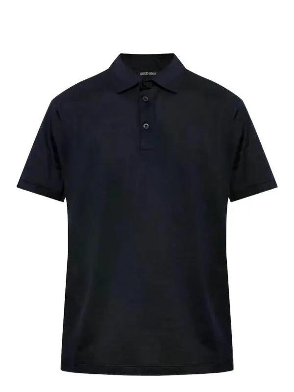 Giorgio Armani Short-sleeve Polo Shirt - Blue