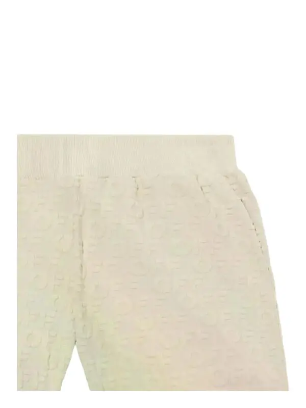 Off-White Logo-jacquard Terry Mini Shorts - Neutrals