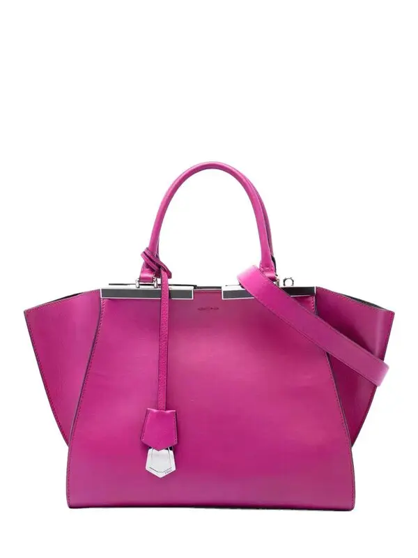 Fendi Calfskin 3 Jours Satchel - Purple