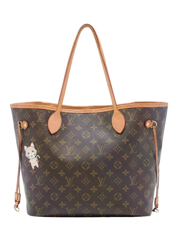 LOUIS VUITTON Monogram Catogram Neverfull Mm Tote Bag - Brown