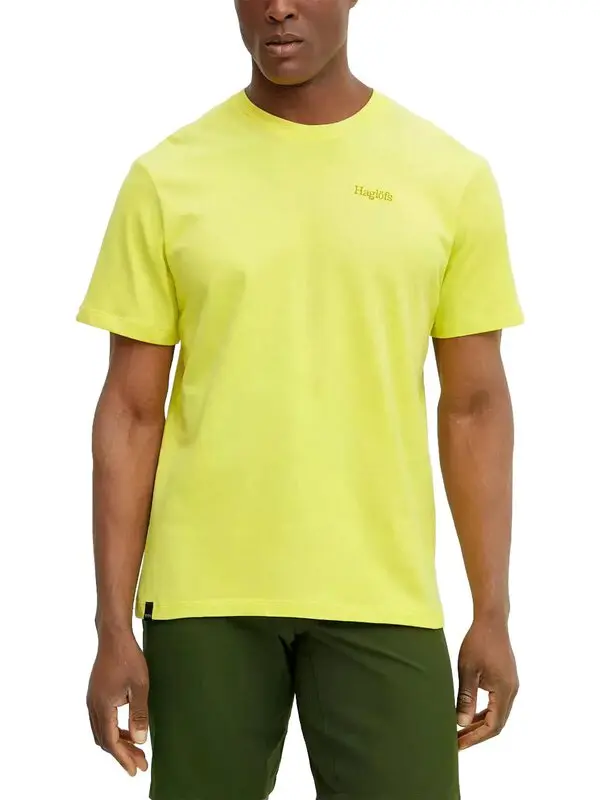 HAGLOFS Logo-embroidered T-shirt - Yellow