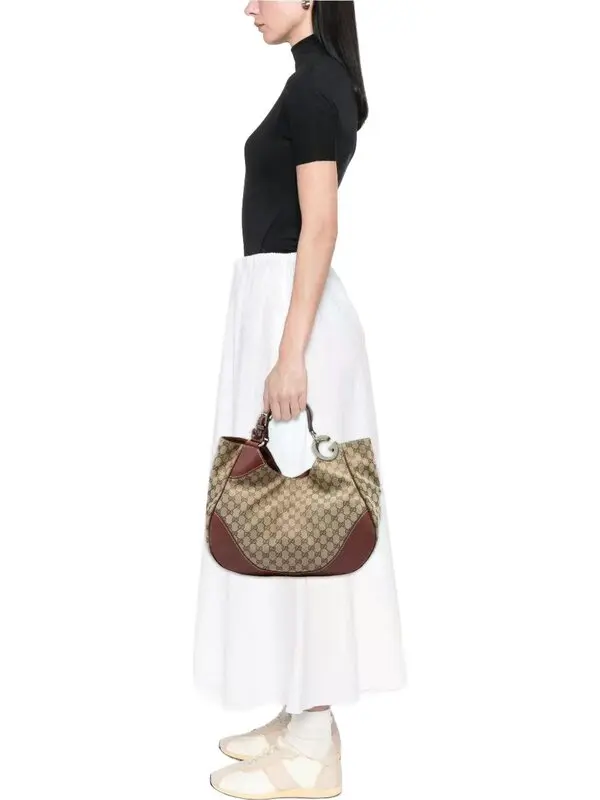 Gucci Gg Canvas Charlotte Tote Bag - Neutrals