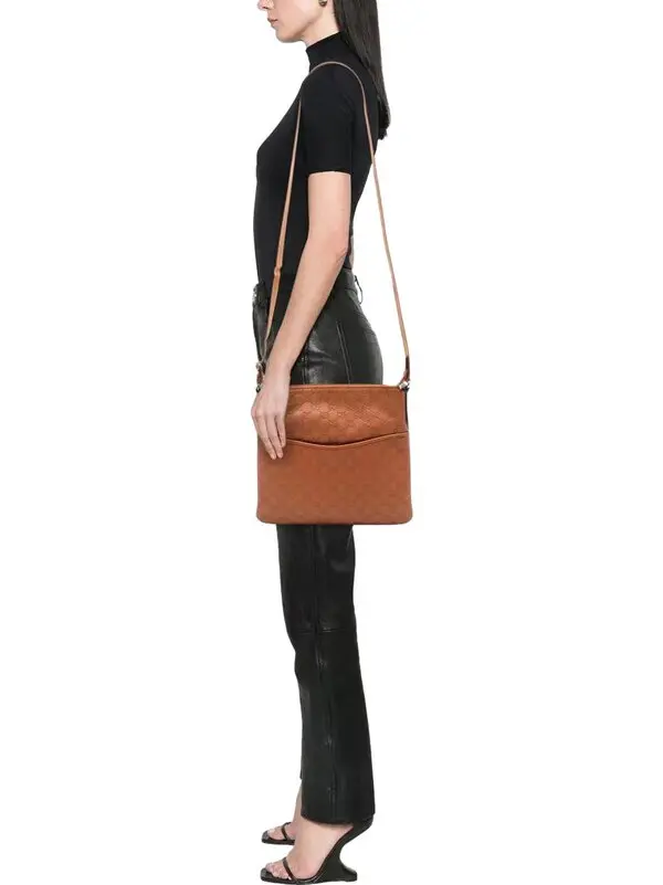 Gucci Flat Messenger Bag - Brown