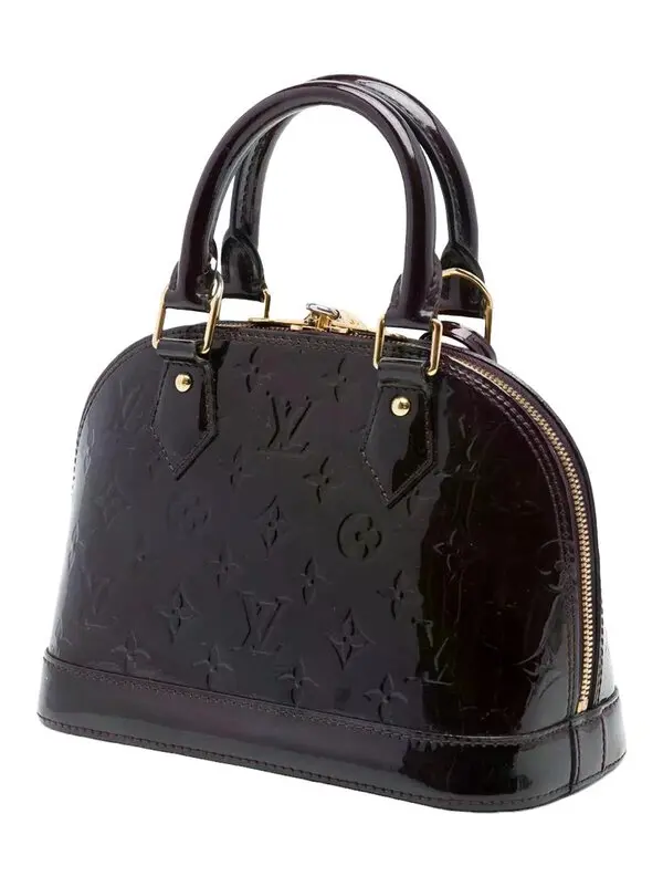LOUIS VUITTON Monogram Vernis Alma Bb Satchel - Purple