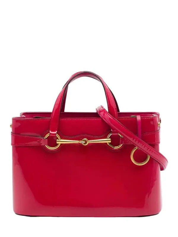 Gucci Patent Leather Bright Bit Satchel - Pink