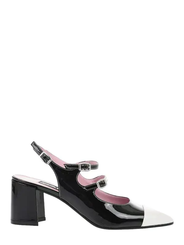 CAREL Patent Leather Mary Jane Pumps - Black