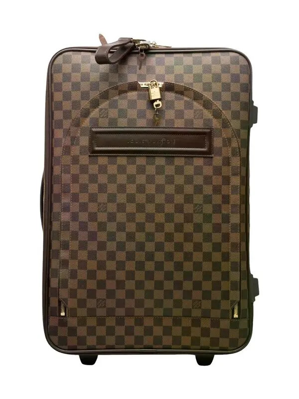 LOUIS VUITTON Damier Ebene Pegase Legere 55 Travel Bag - Brown