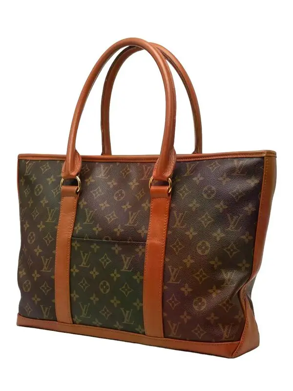 LOUIS VUITTON Monogram Sac Weekend Pm Tote Bag - Brown