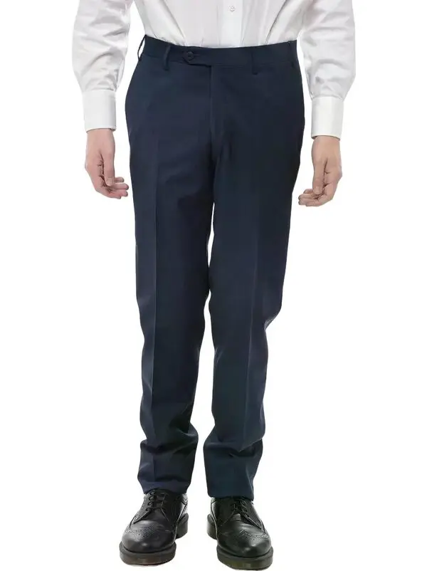 Corneliani Academy Virgin Wool Trousers - Blue