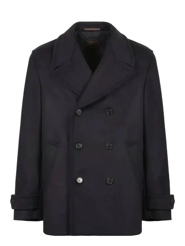 SLOWEAR Montedoro Double-breasted Peacoat - Blue
