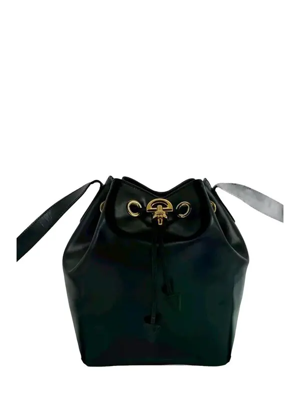 Celine 2004 Leather Bucket Bag - Blue