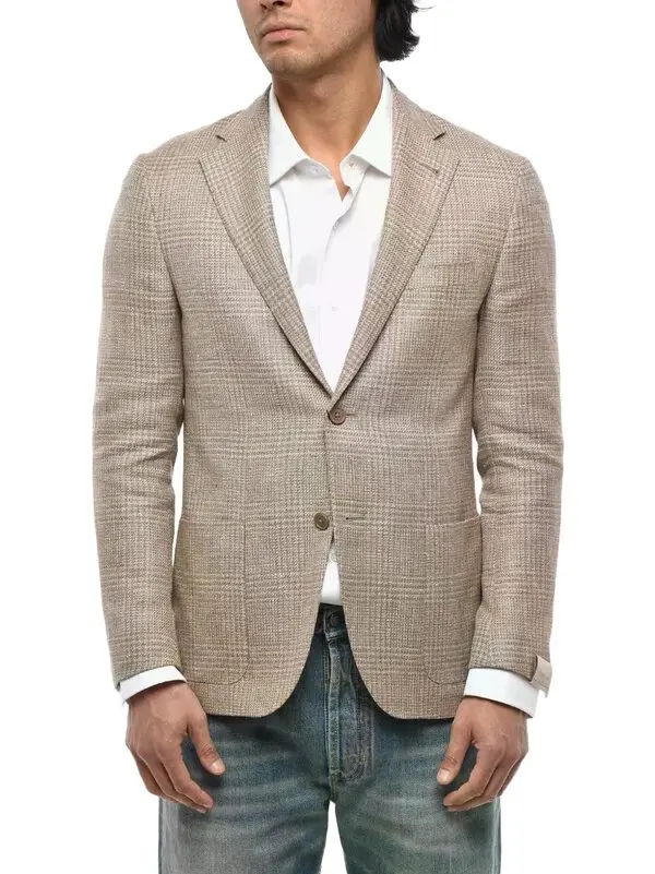 Corneliani Gate Check Blazer - Neutrals