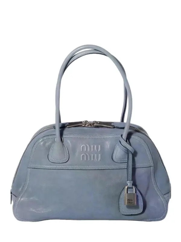 Miu Miu Vivant Nappa Leather Bag - Blue