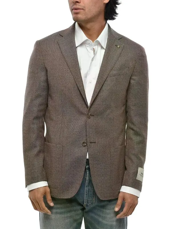 Corneliani Single-breasted Blazer - Brown