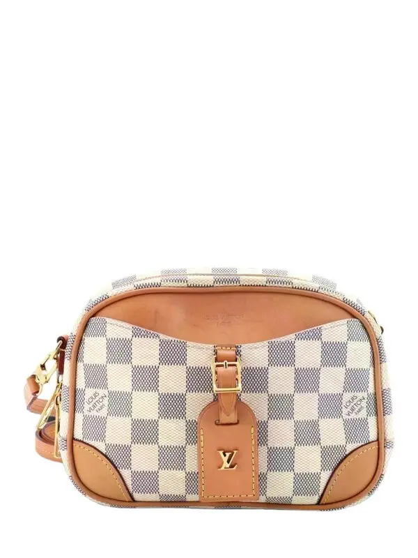 LOUIS VUITTON Damier Mini Deauville Crossbody Bag - White