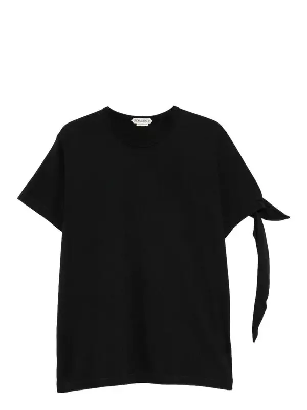 JW Anderson Tie-detail T-shirt - Black