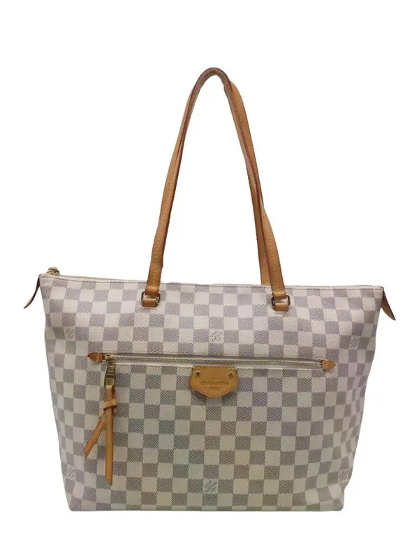 LOUIS VUITTON Mm Lena Damier Azur Tote Bag - White