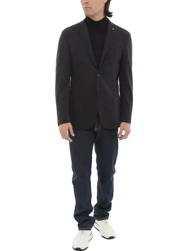 Corneliani Single-breasted Blazer - Black