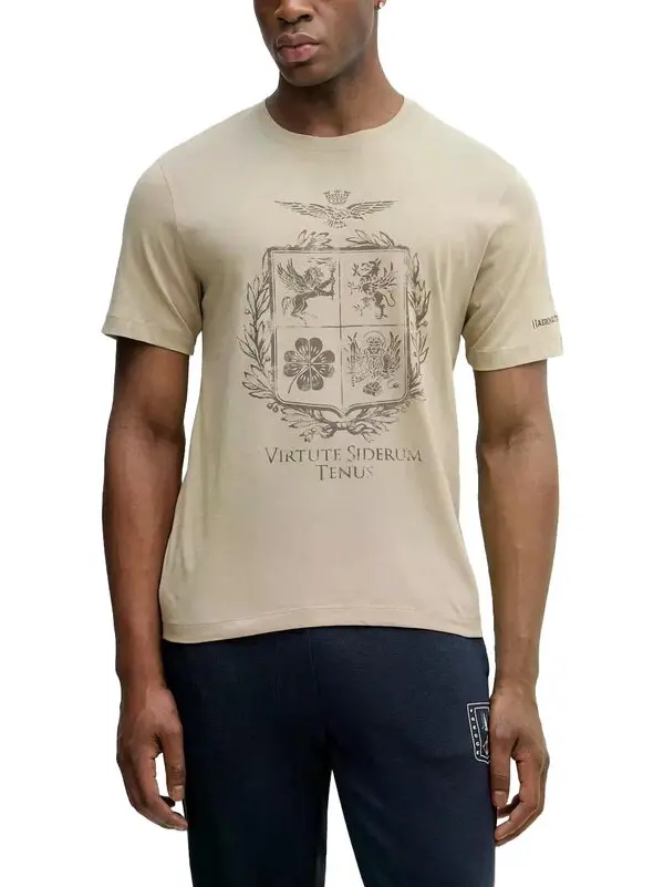 AERONAUTICA MILITARE Graphic-print T-shirt - Neutrals