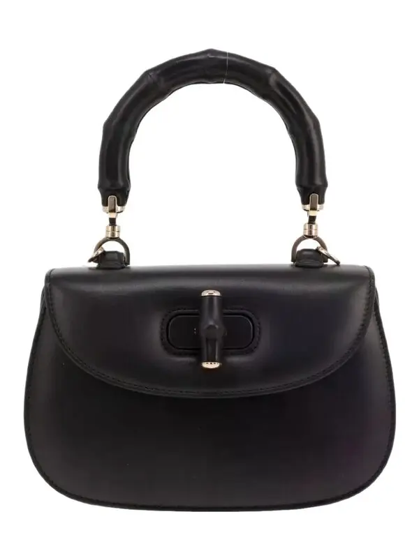Gucci Bamboo Top Handle Bag - Black