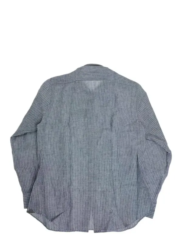 Corneliani Striped Linen Shirt - Blue