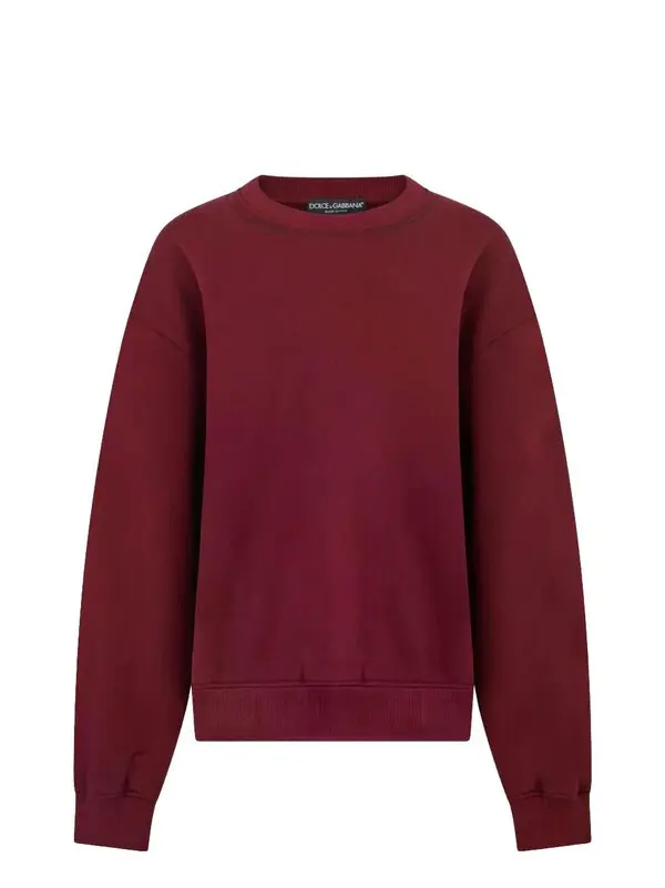 Dolce & Gabbana Crew-neck Sweatshirt With Long-sleeves - Red