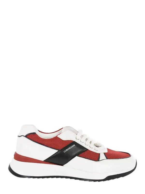 Corneliani Lace-up Leather Sneakers - White