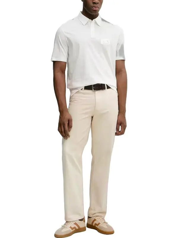 Armani Exchange Logo-patch Polo Shirt - White