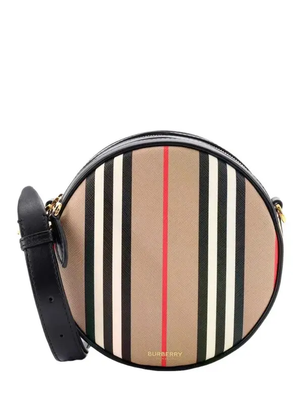 Burberry Icon Stripe E-canvas Belt Bag - Brown