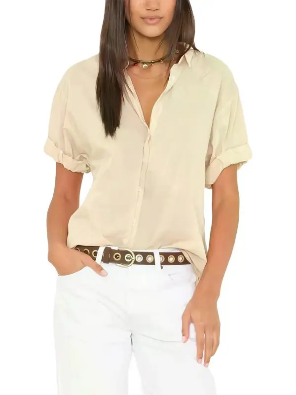 Xirena Channing Cotton Shirt - Neutrals