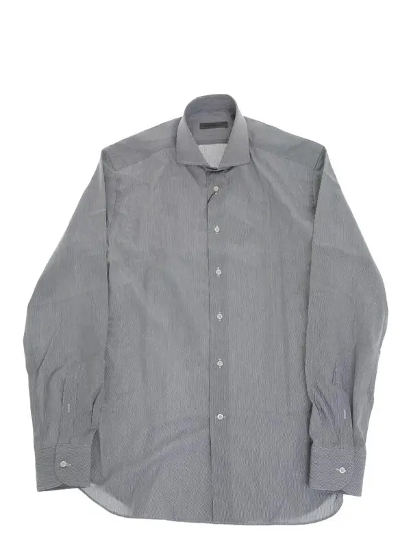 Corneliani Striped Long-sleeve Shirt - Black