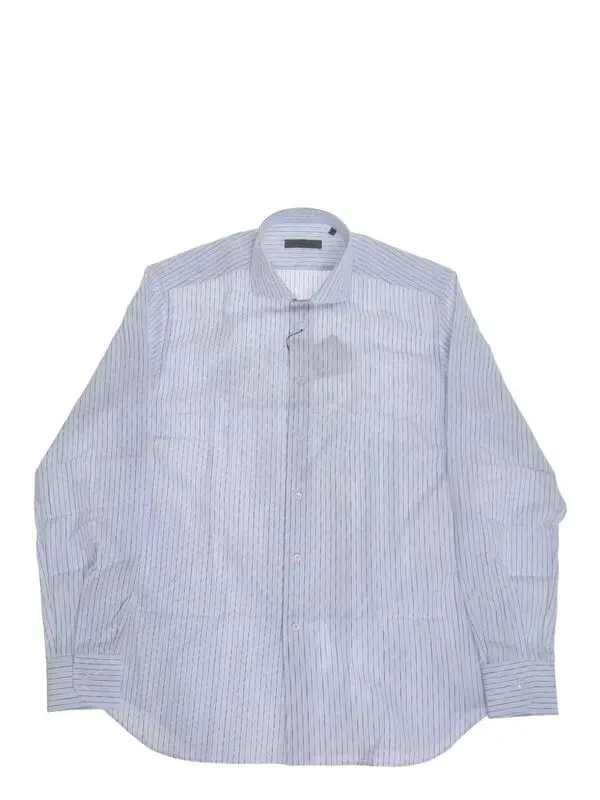 Corneliani Striped Long-sleeve Shirt - Blue