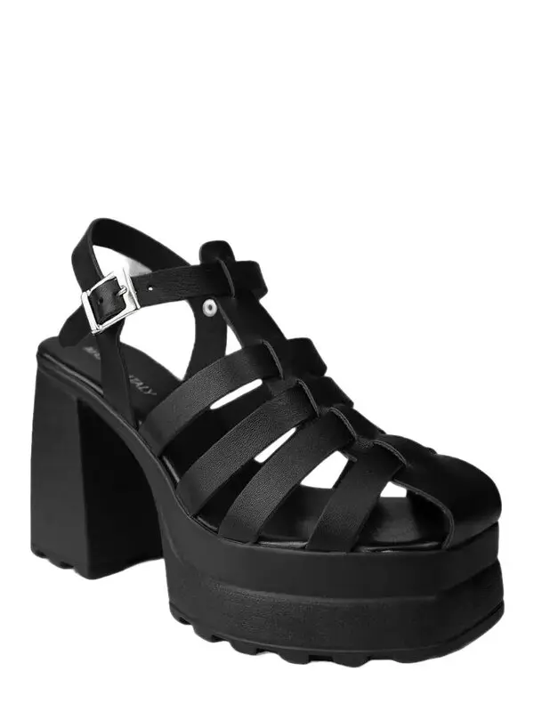 ALTERCORE Amy Cage-style Platform Sandals - Black