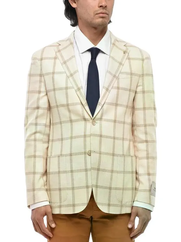 Corneliani Checked Patch-pocket Blazer - Neutrals