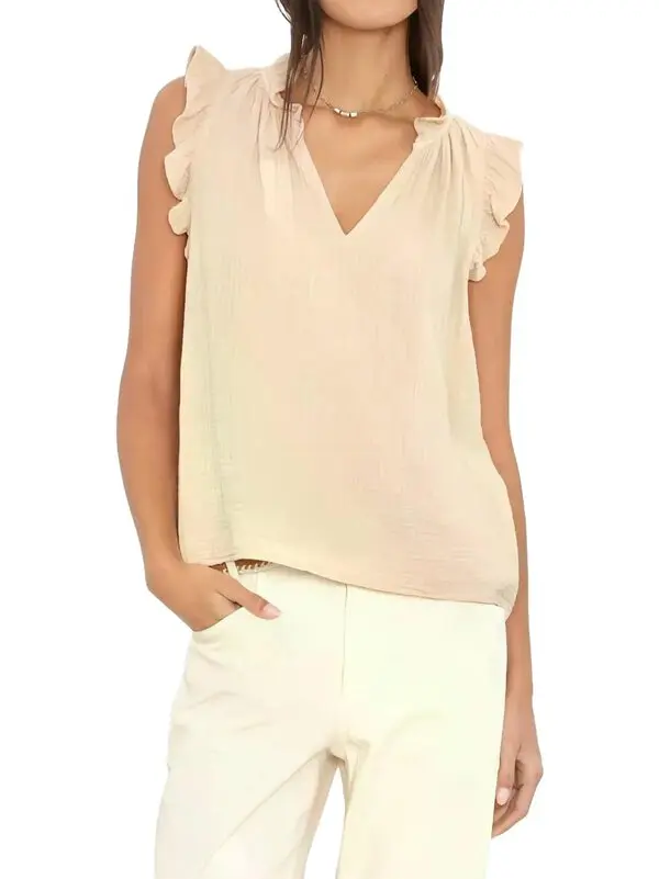 Xirena Bex Ruffled Top - Neutrals