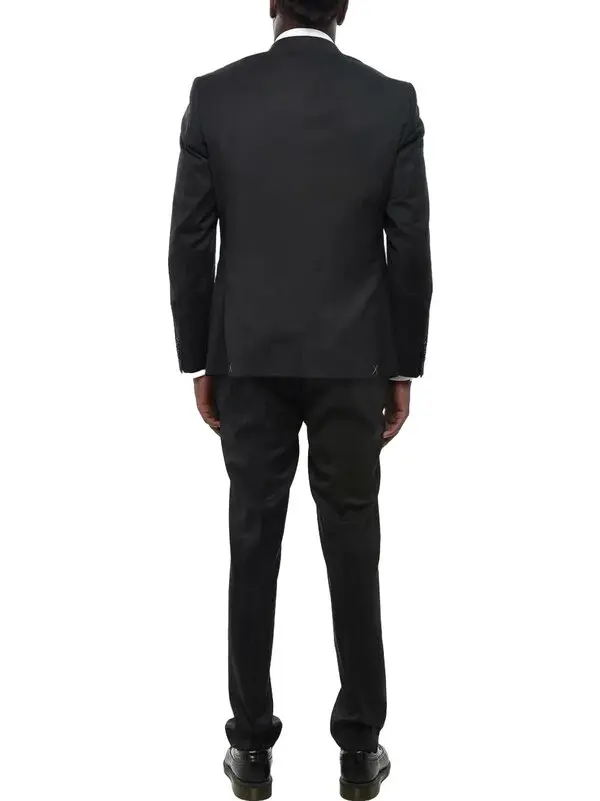 Corneliani Peak-lapel Single-breasted Suit - Black