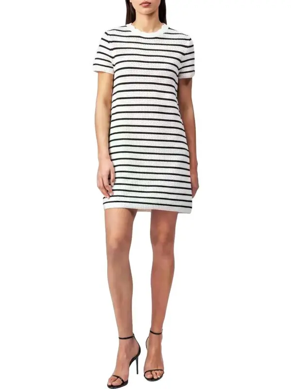 DRYKORN Aiula Striped Mini Dress - White