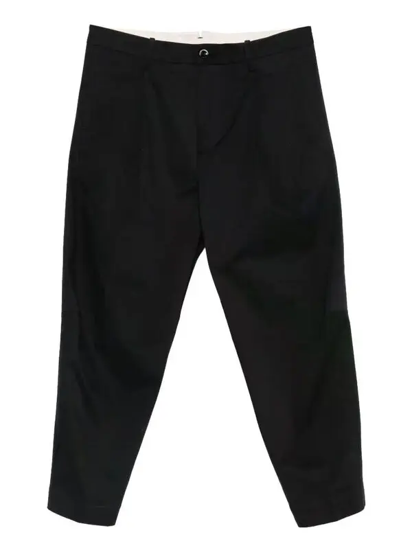 NINE:INTHE:MORNING Pleated Cotton Trousers - Black