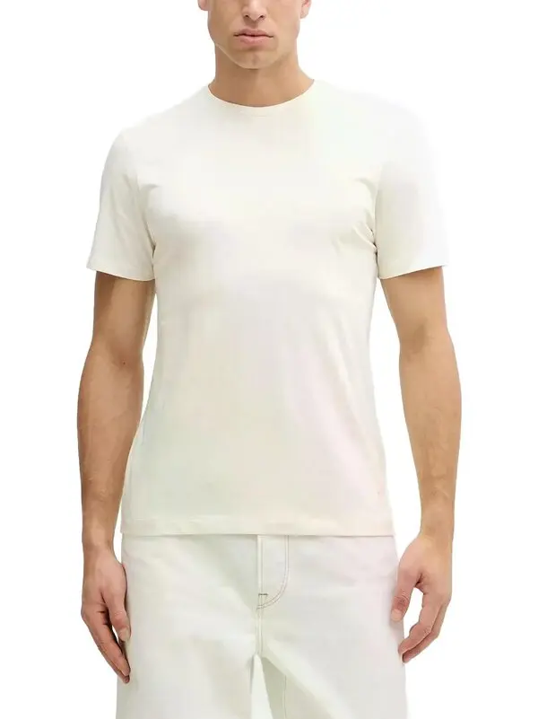 HACKETT LONDON Logo-embroidered T-shirt - Neutrals