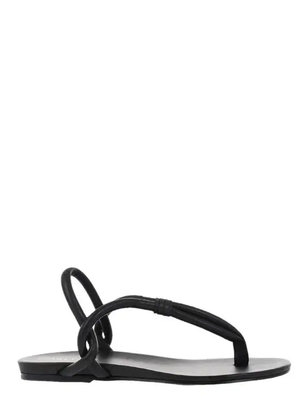 DEL CARLO Piuma Thong Sandals - Black