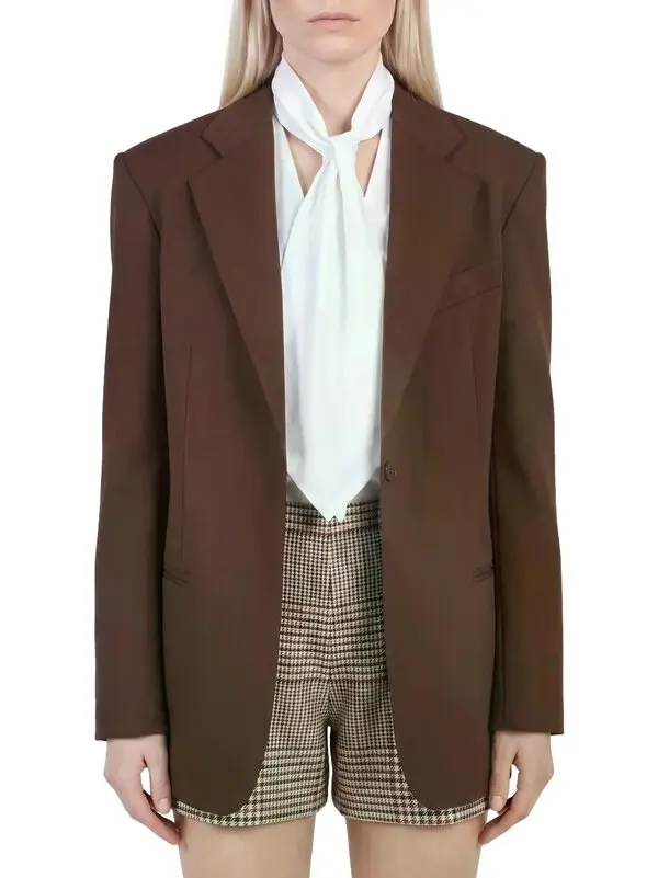 Federica Tosi Single-breasted Blazer - Brown