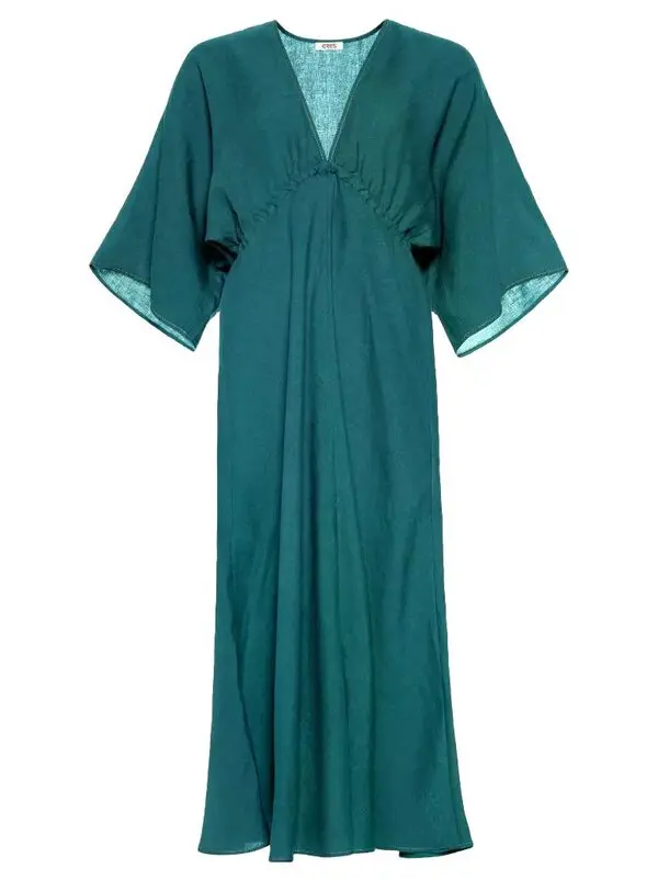 ERES Brillance V-neck Maxi Dress - Green