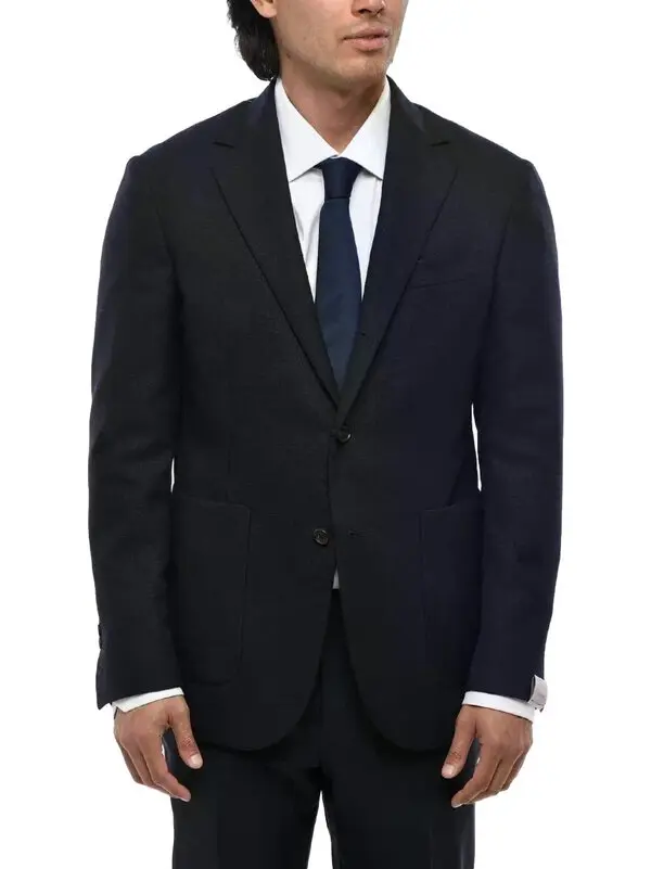 Corneliani Circle Single-breasted Blazer - Blue